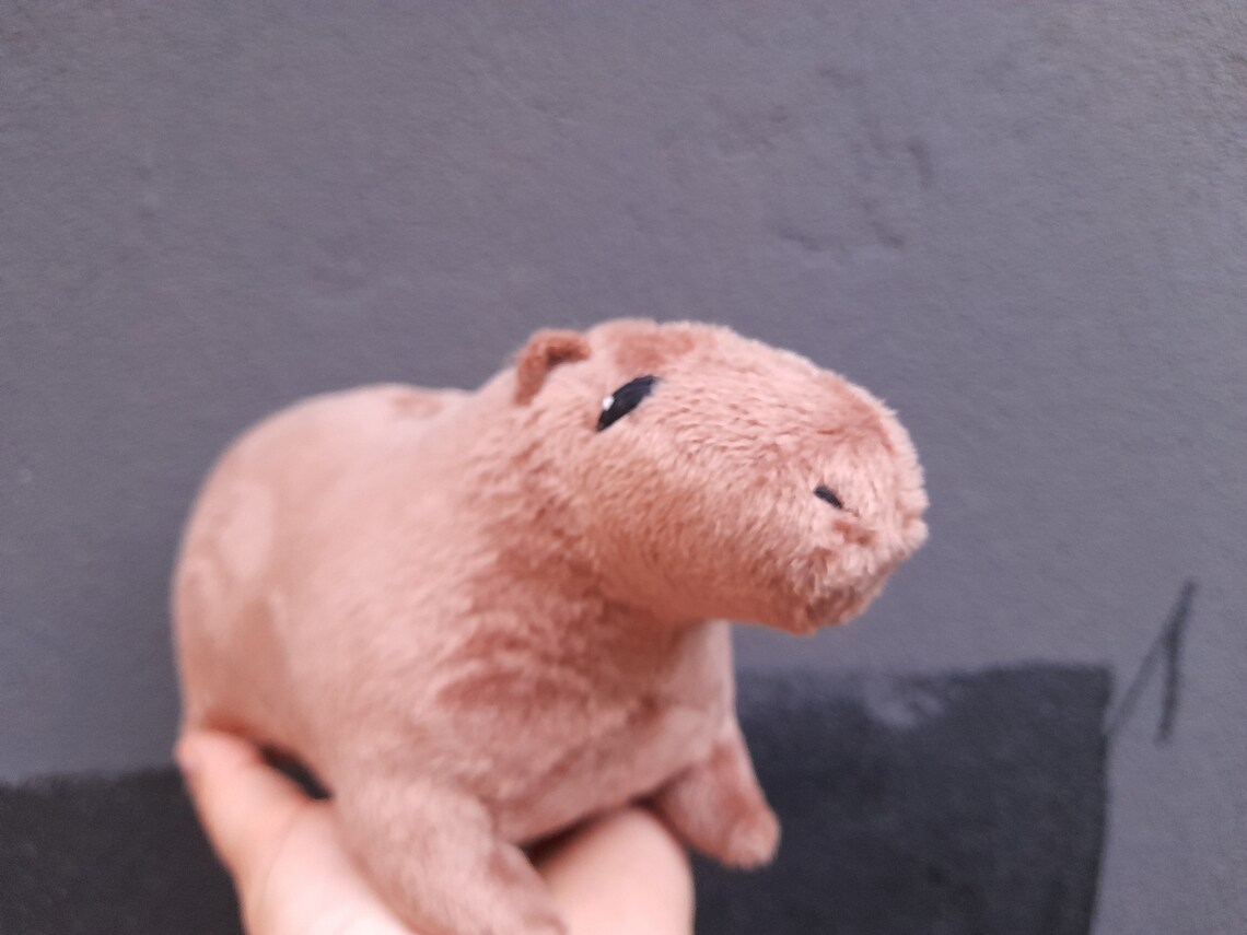 Capybara Plush Toy Stuffed Capybara Plushie Fluffy | Etsy