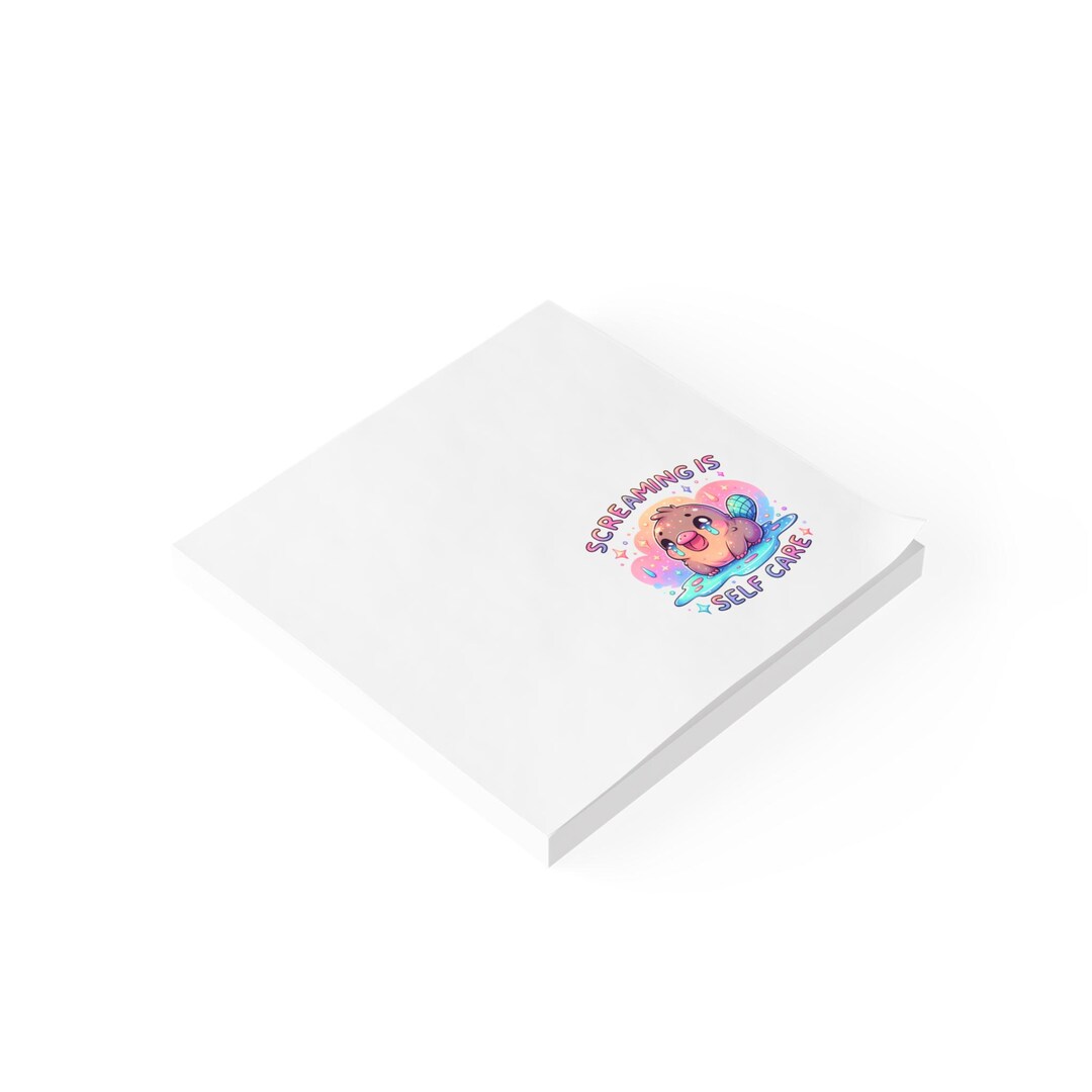 Post-it® Note Pads, Screaming is Self Care, Funny Stationary, Adult ...