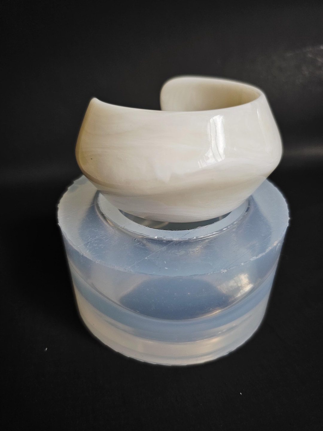 Bracelet Cuff Clear Silicone Mold. Irregular Design Shiny Cuff. Jewelry ...