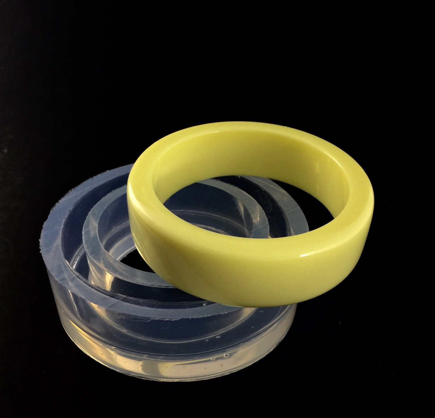 Resin Molds, Clear Silicone Mold for Bangle Bracelet Size S/M (MB011 ...