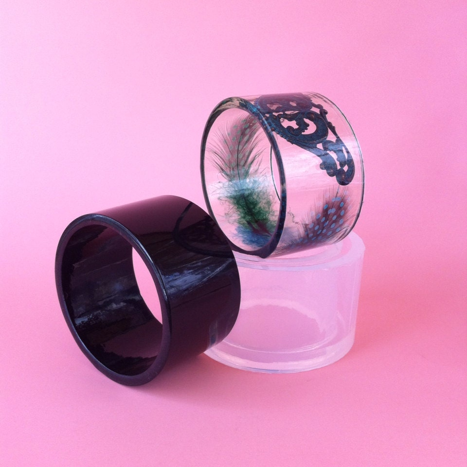 XL/XXL Wide Bangle Bracelet Mold, Clear Silicone Rubber - Etsy