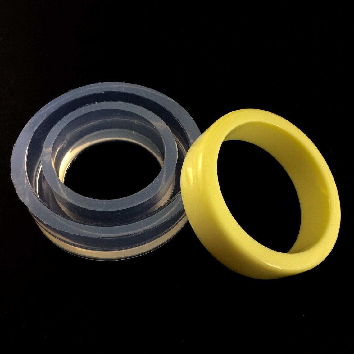 Resin Molds, Clear Silicone Mold for Bangle Bracelet Size S/M (MB011 ...