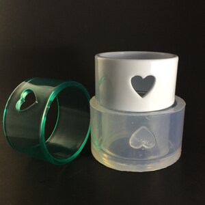 Mold, Bangle. Clear Silicone Bangle Mold for Smooth Wide With Carved ...