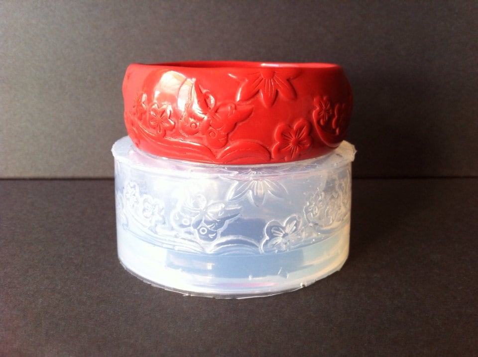 Clear Silicone Rubber mold for bangle bracelet MB074 | Etsy