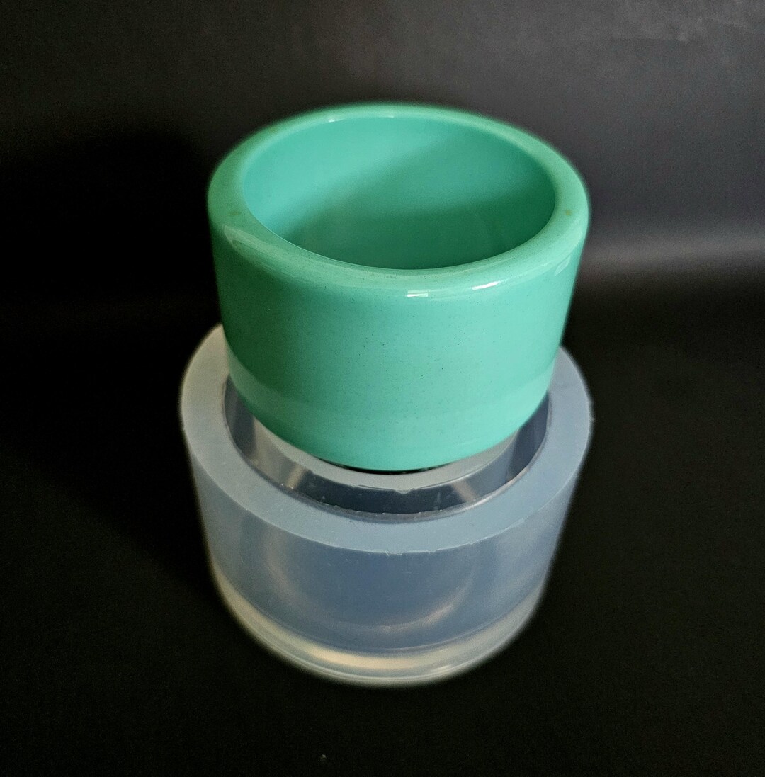 Wide Chunky Bangle Clear Silicone Flexible Mold. Create Your Own Bangle ...