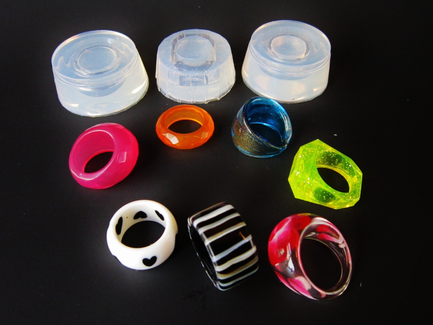Rings Mold, Clear Silicone Molds for Multiple Styles and Shape Ring ...