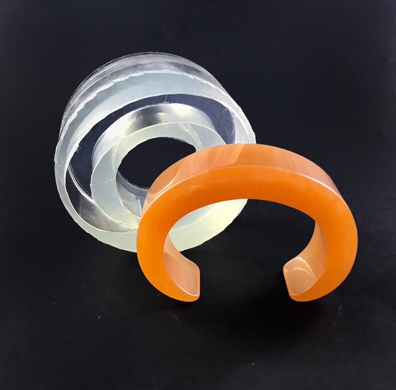 Cuff Mold. Bracelet Mold. Clear Silicone Cuff Mold. Thick Cuff Mold ...