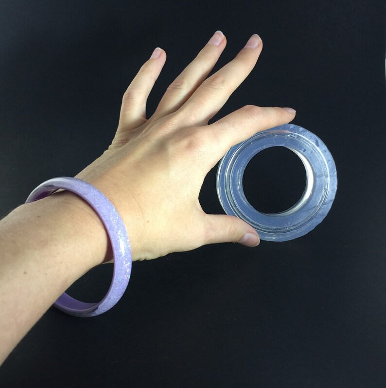 Clear Silicone Mold for Thin Bangle Bracelet. Create Your Own - Etsy