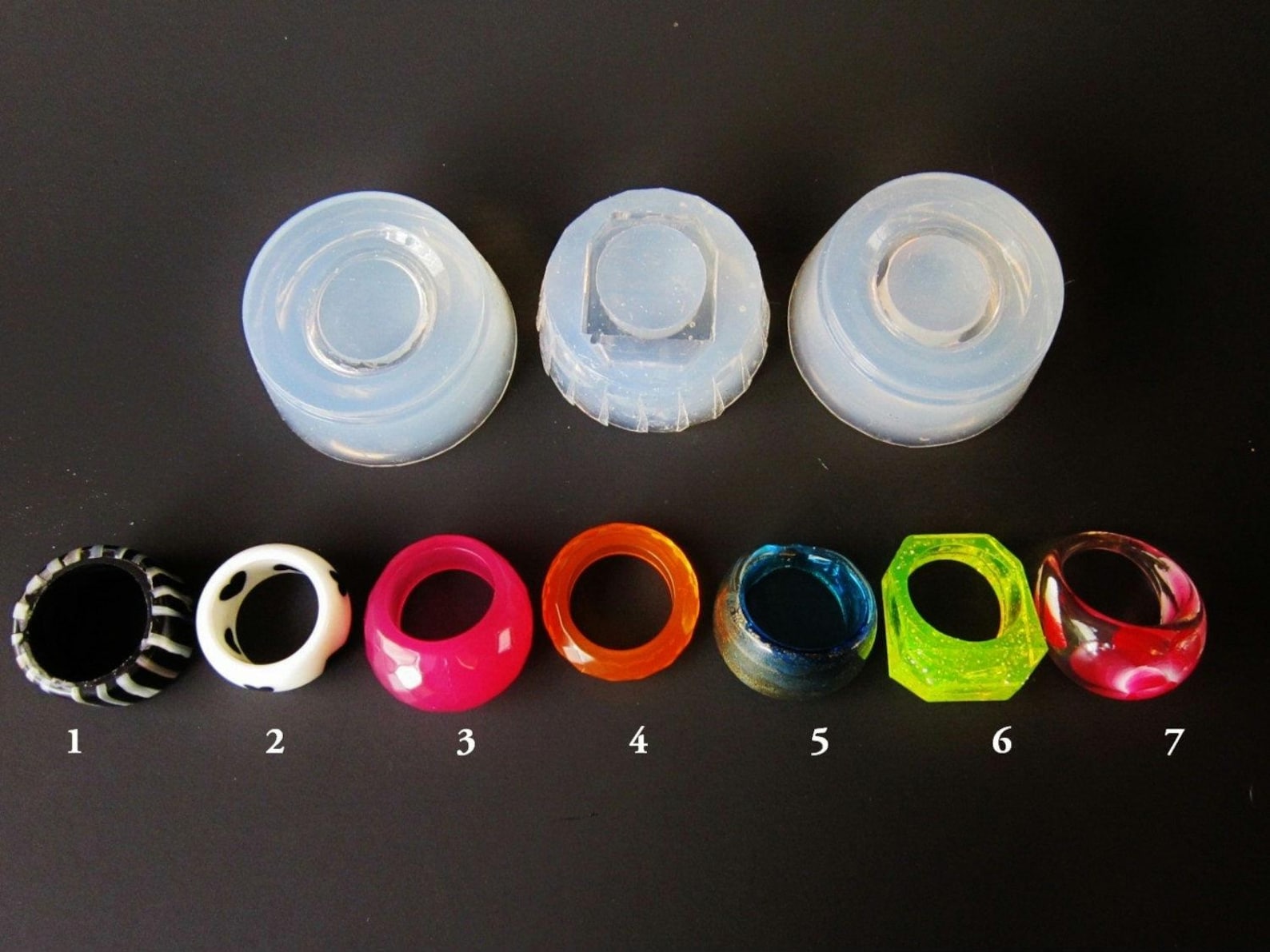 Rings Mold, Clear Silicone Molds for Multiple Styles and Shape Ring ...