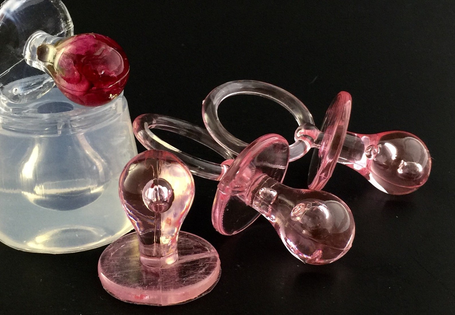 Pacifier Mold (MP121) Clear Silicone Resin Mold for Pendant, Keepsake ...