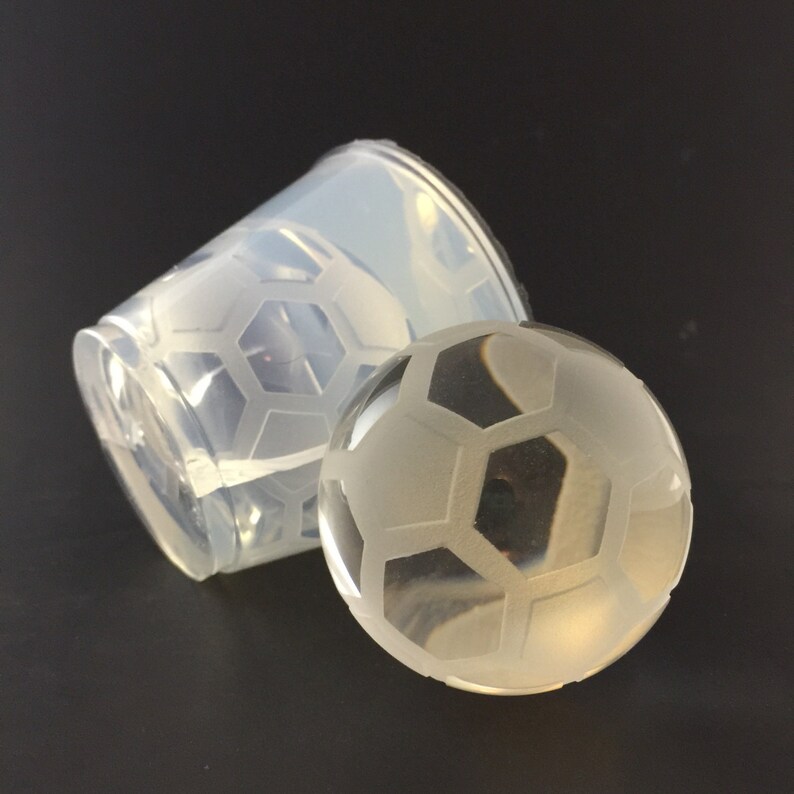 Soccer Ball Mold. Clear Silicone Football Soccer Ball Decor Mold. Home ...