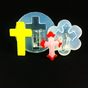 Cross Clear Silicone Rubber Mold for Jewelry Cross, Create Your Own ...