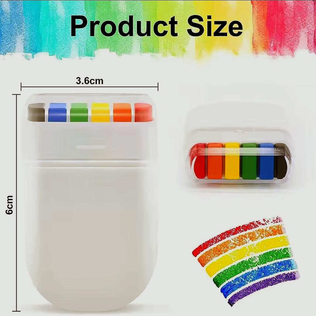 Rainbow Face & Body Paint Crayon Stick Washable Easy to Use. Oil Wax ...