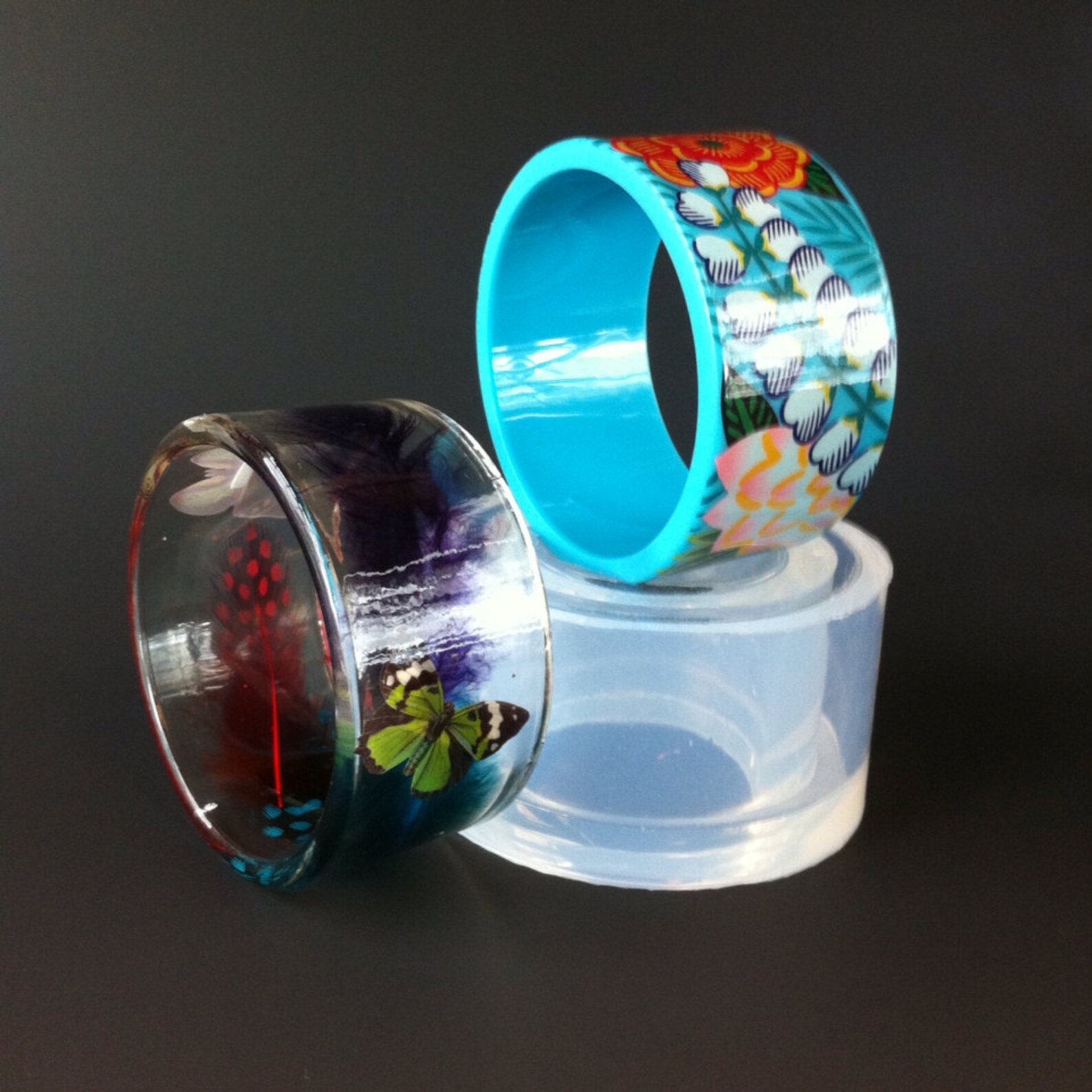 Clear Silicone Rubber Jewelry Mold for Wide Smooth Bracelet. - Etsy