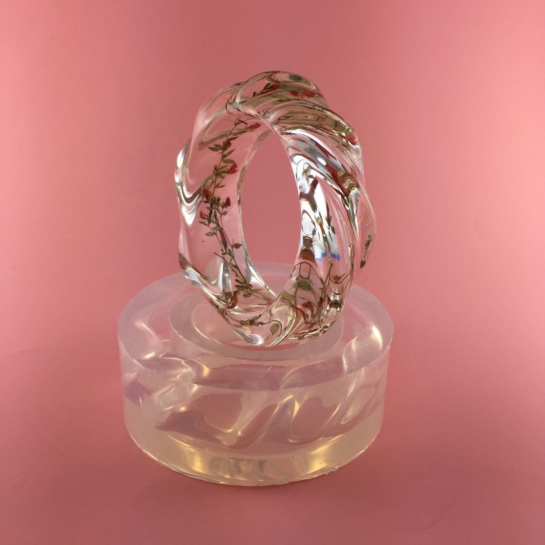Clear Silicone Mold, Twisted Bangle, Create Your Own Resin Jewelry ...