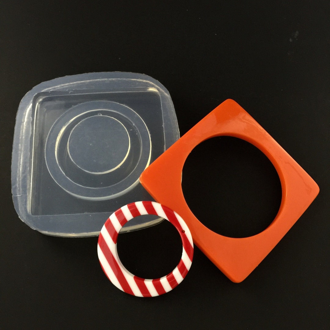 Mold Set Bracelet and Pendant/earning Clear Silicone Mold (MS123) Resin ...
