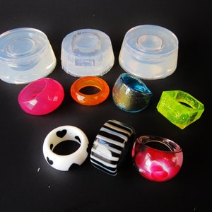 Rings Mold, Clear Silicone Molds for Multiple Styles and Shape Ring ...