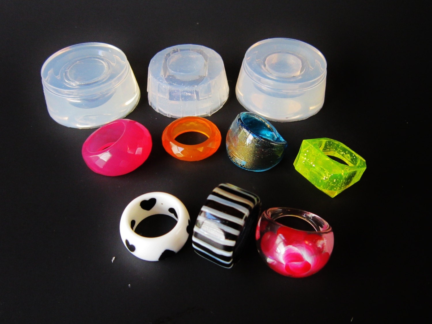 Rings Mold, Clear Silicone Molds for Multiple Styles and Shape Ring ...