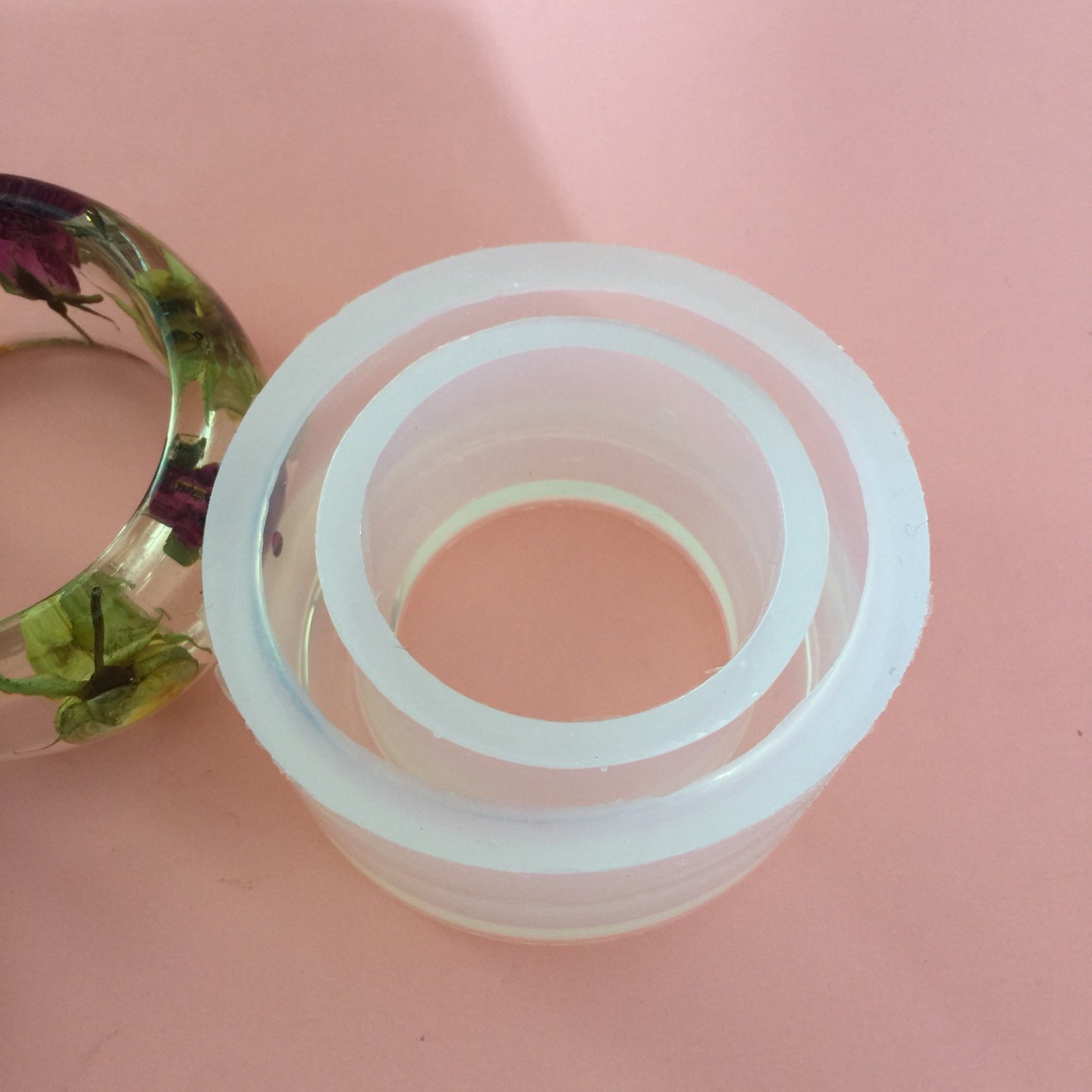 Wide Bangle, Clear Silicone Mold, Create Your Own Resin Jewelry Size M ...