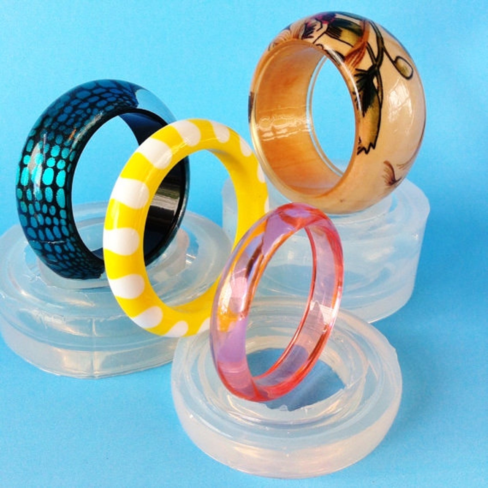 Bracelets Mold. Clear Silicone Rubber Bangle Mold. Create Your - Etsy
