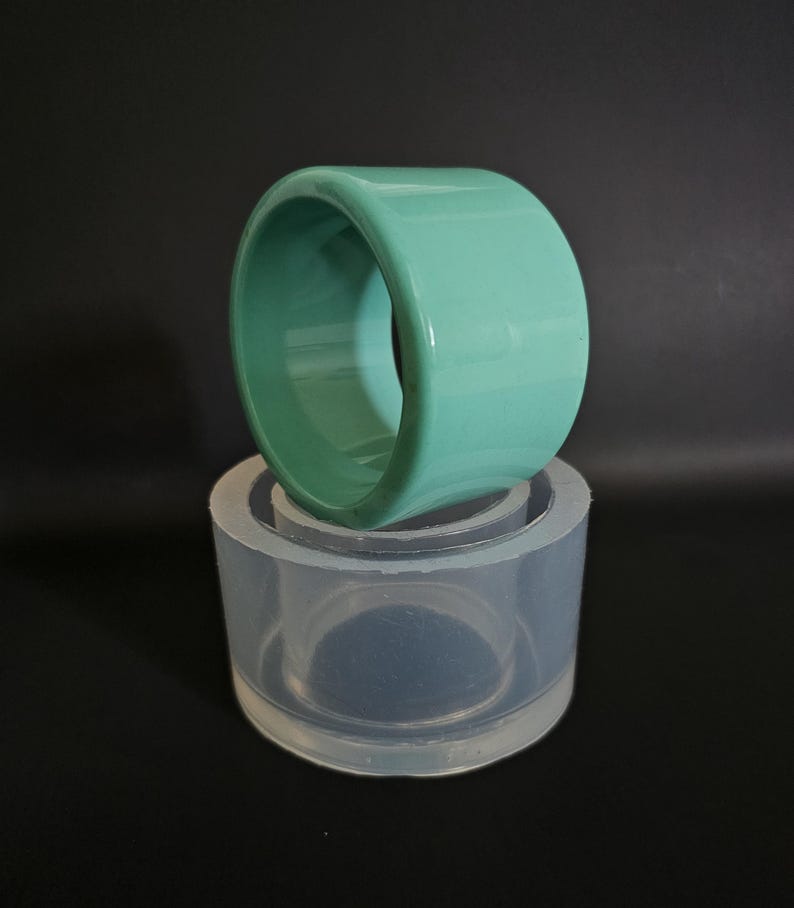 Wide Chunky Bangle Clear Silicone Flexible Mold. Create Your Own Bangle ...