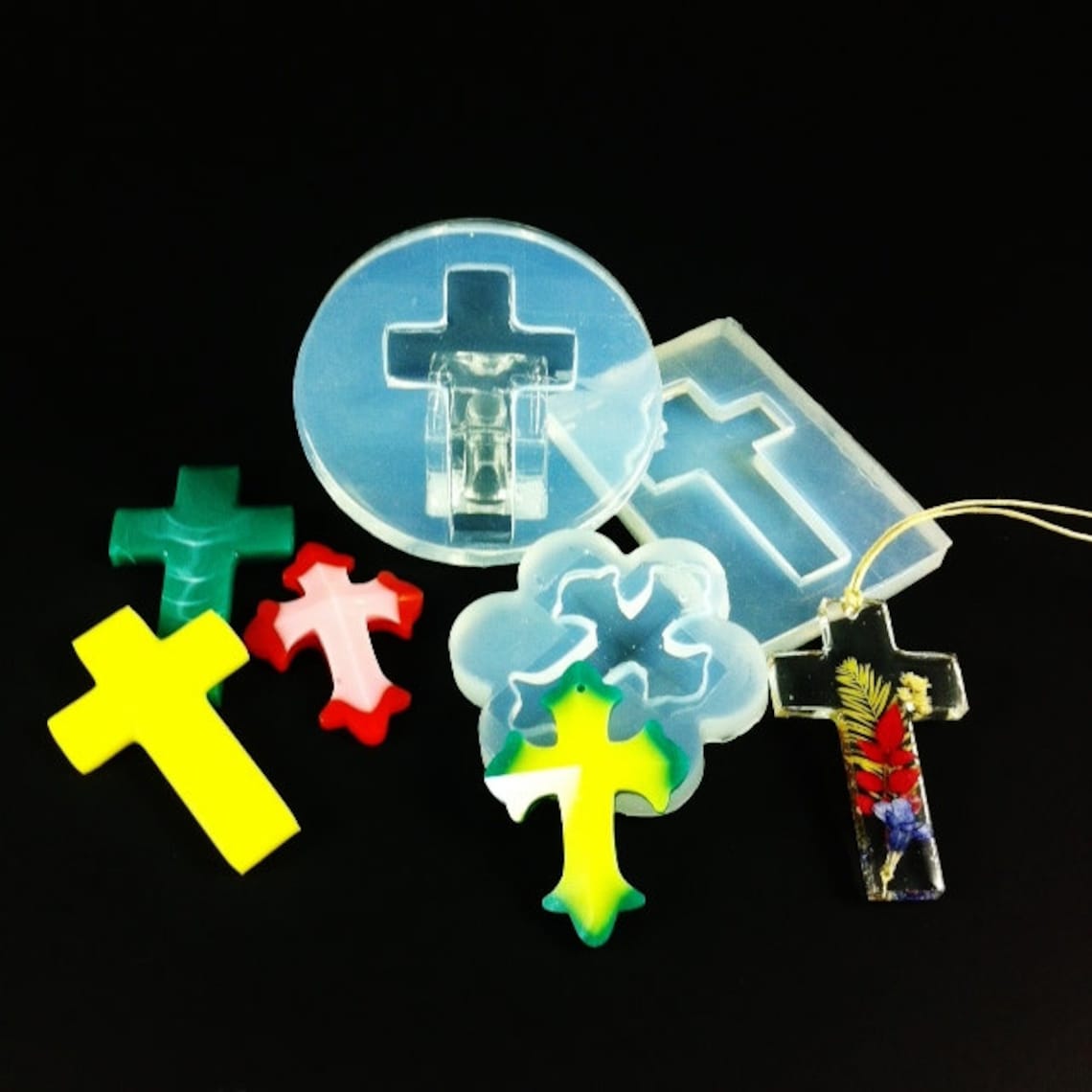 Cross Clear Silicone Rubber Mold for Jewelry Cross Create - Etsy