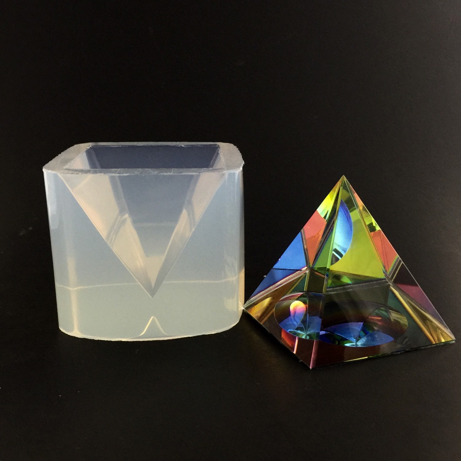 Large Pyramid Mold Clear Silicone Resin Mold Home Decor Mold - Etsy