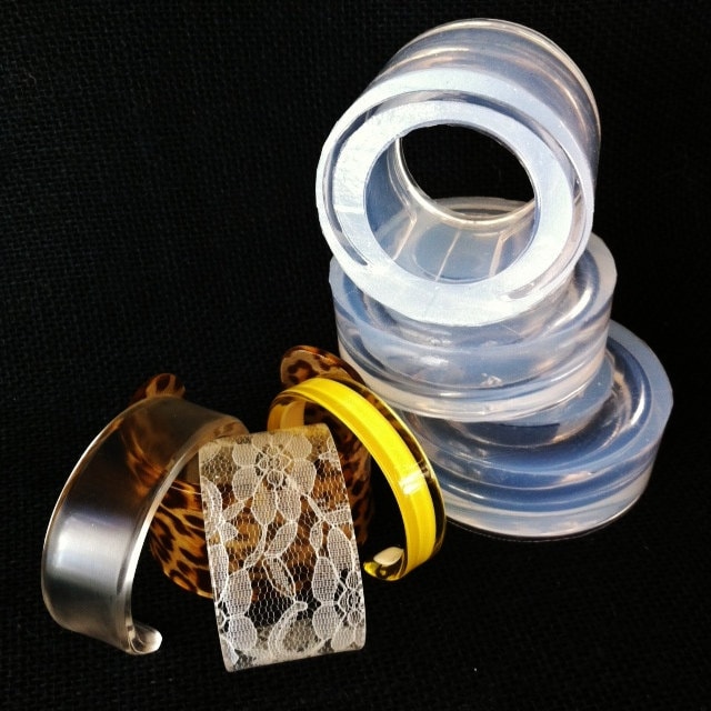 Cuffs Mold, Clear Silicone Rubber Mold for Open Cuffs Bracelet. Create ...