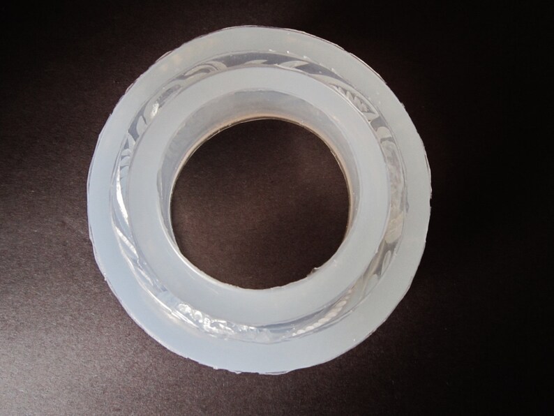 Bangle Mold Clear Silicone Rubber Mold for Stamping Roses - Etsy