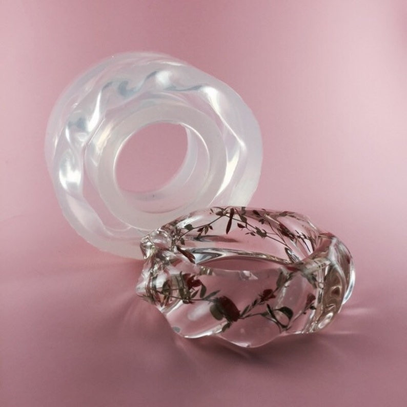 Clear Silicone Mold, Twisted Bangle, Create Your Own Resin Jewelry ...