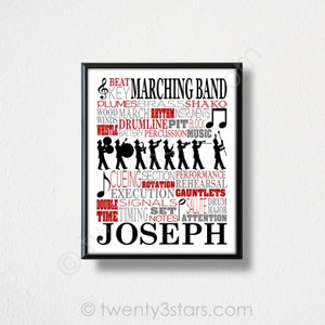 Custom Pit Percussion Poster: Marching Band Front Ensemble Art Print - Etsy