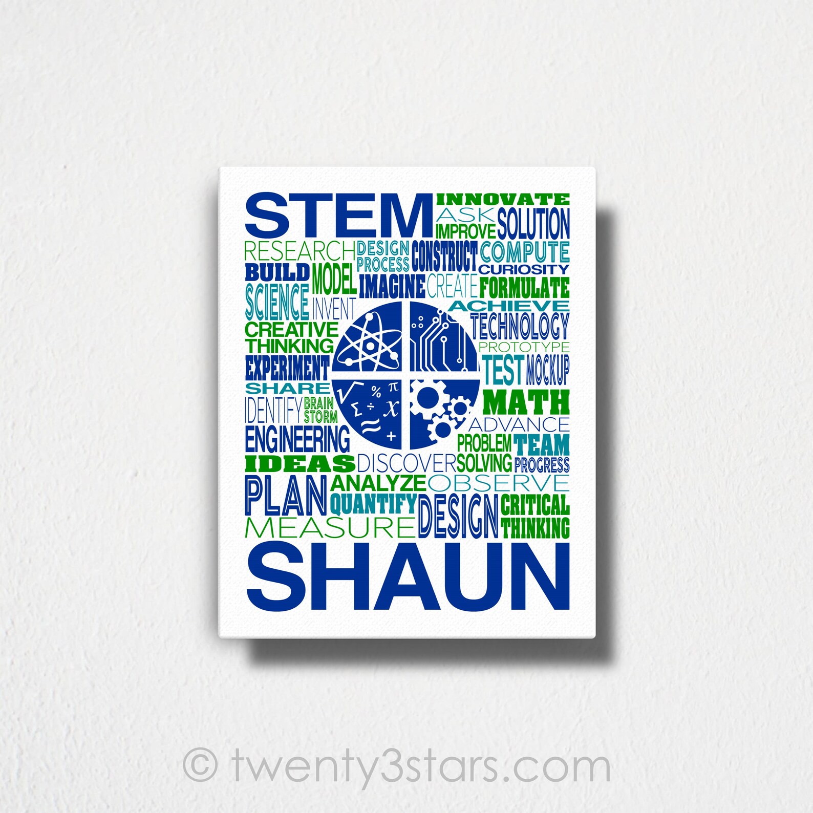 Custom STEM Poster S.T.E.M. Teacher Gift Science Technology - Etsy