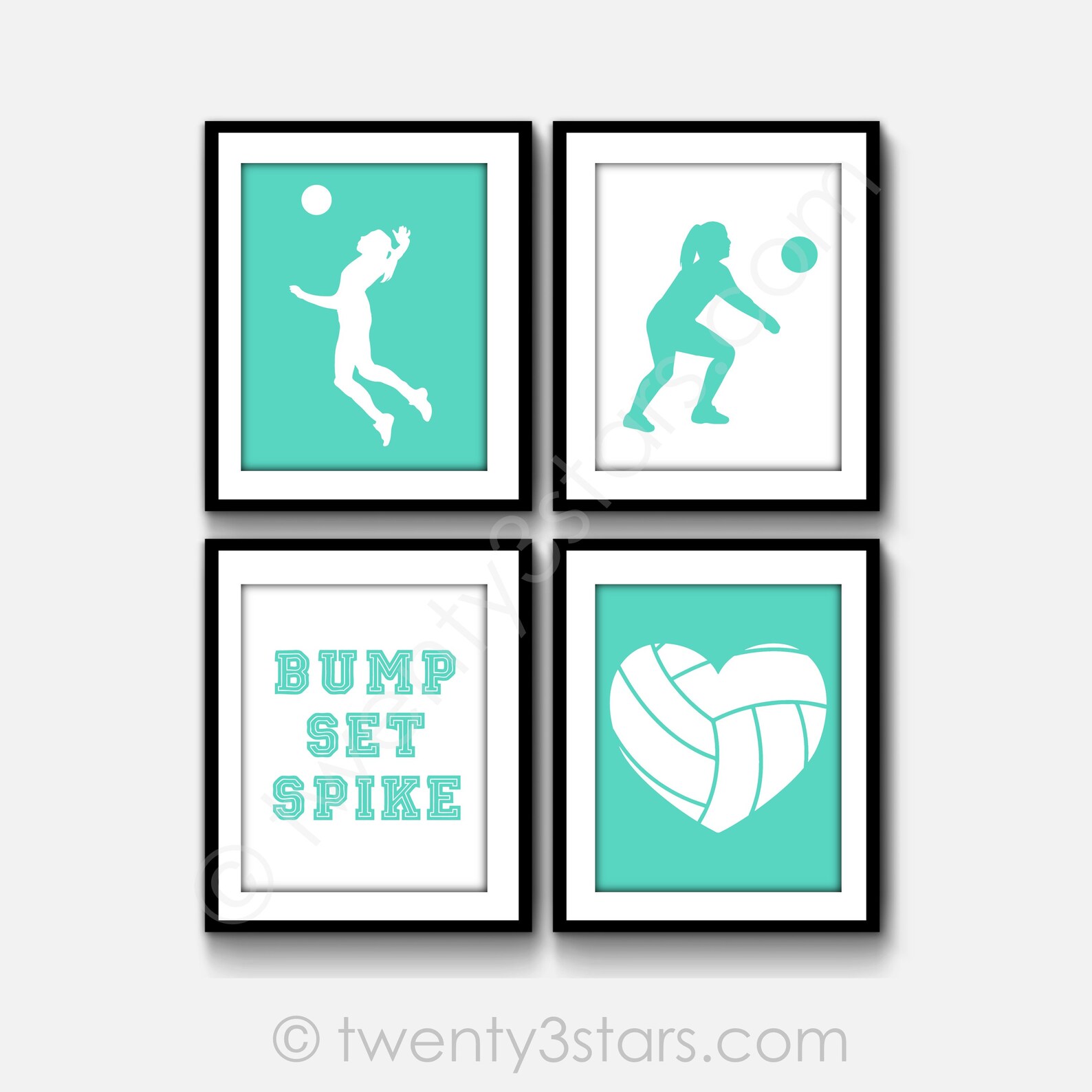 Volleyball Art Prints Volleyball Poster Art Volleyball - Etsy