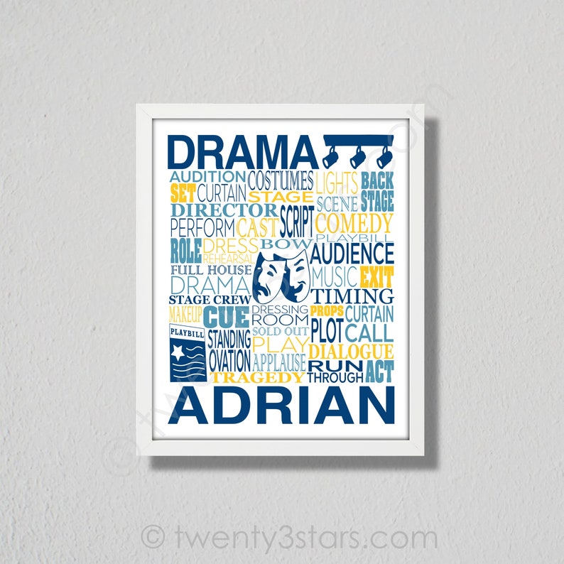 Drama Teacher Gift Theatre Teacher Gift Gift for Acting - Etsy