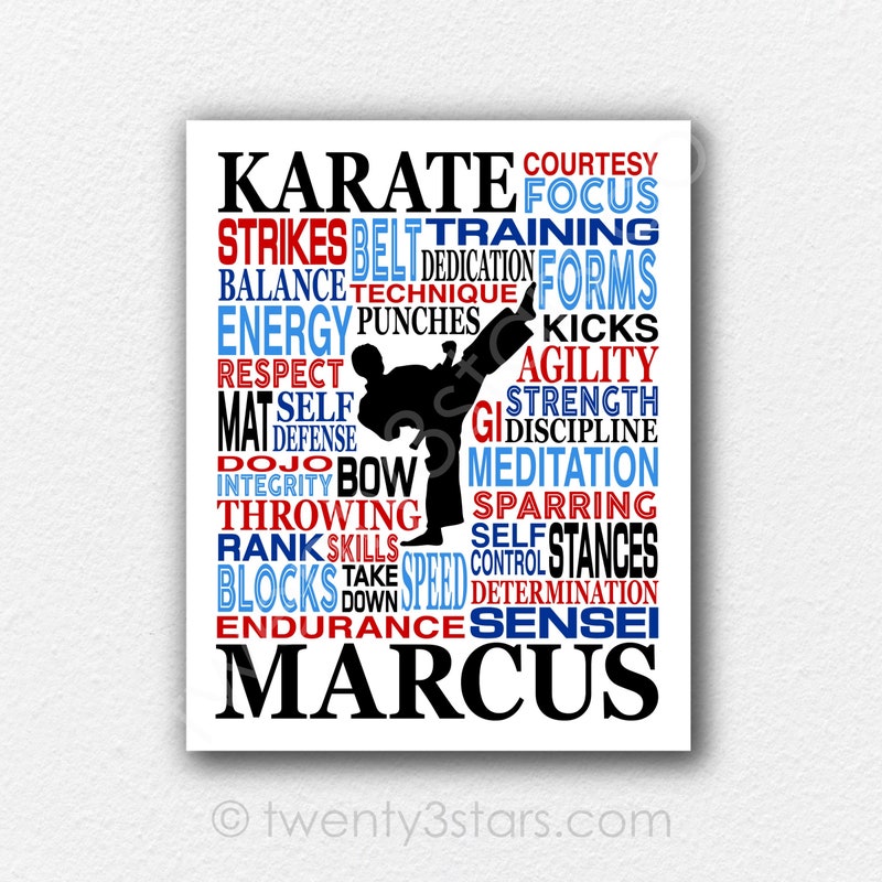 Karate Poster - Etsy