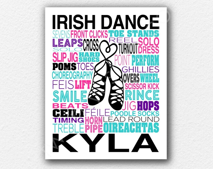 11x14 Irish Dancer POSTER - Etsy
