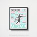 Girl's Soccer Poster, Girls Soccer Typography, Gift for Soccer Players ...