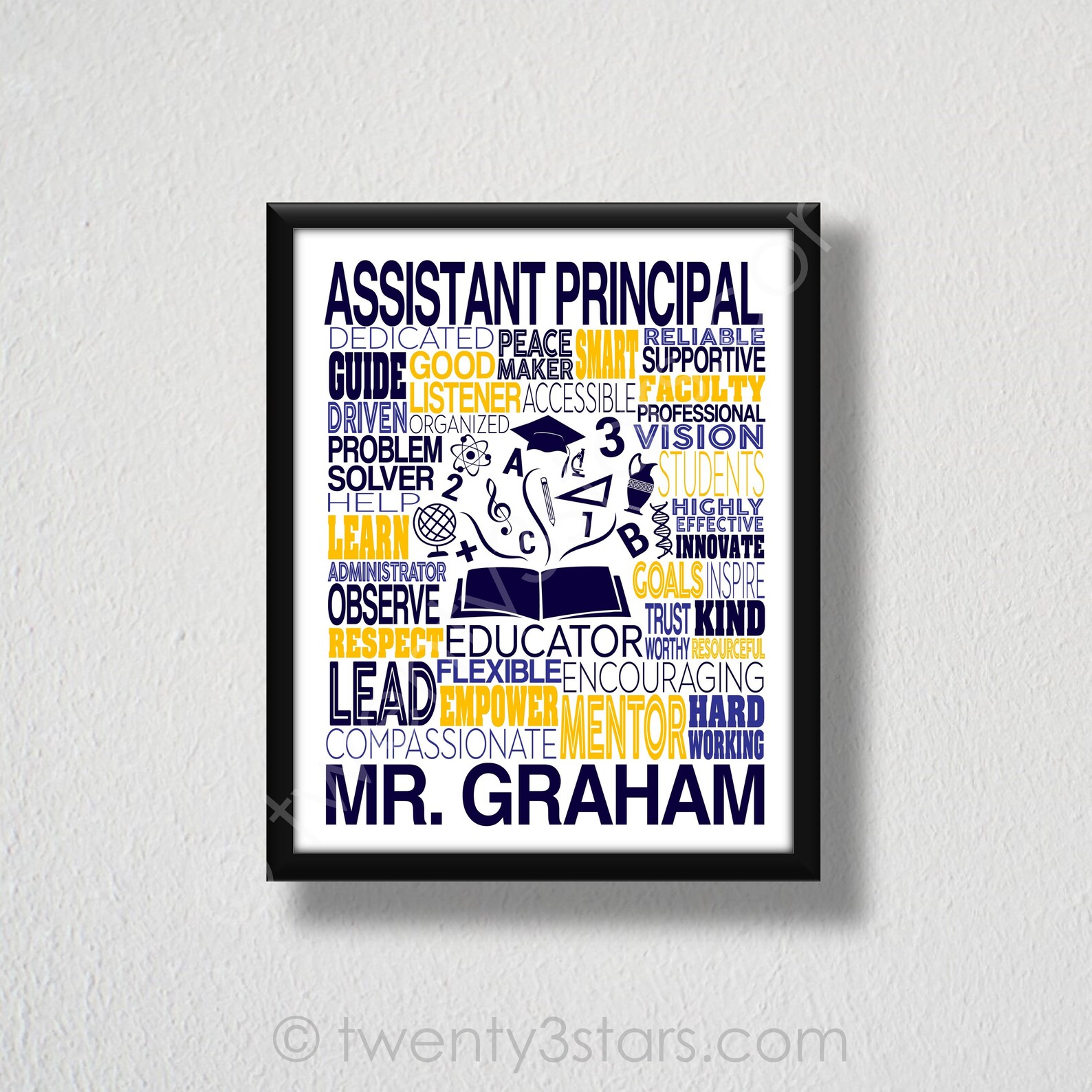 Personalized Principal Poster Educator Gift Gift for School - Etsy