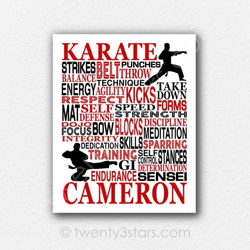 Karate Poster - Etsy