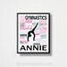 Gymnastics Word Art Poster Gymnastics Gift Gift for - Etsy