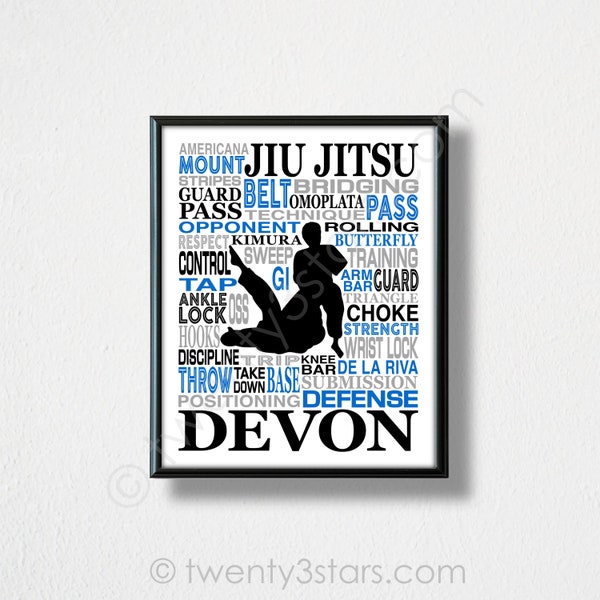 Brazilian Jiu Jitsu Wall Art - Etsy