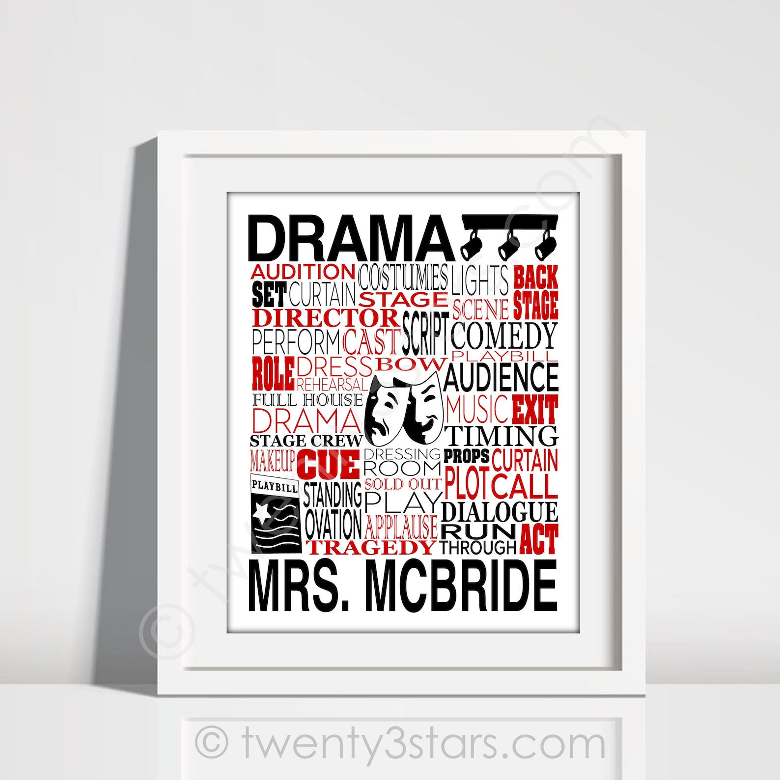 Drama Teacher Gift Theatre Teacher Gift Gift for Acting - Etsy