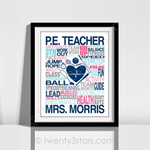 PE Coach Poster, P.E. Educator Gift, Gift for PE Teacher, Teacher Gift ...