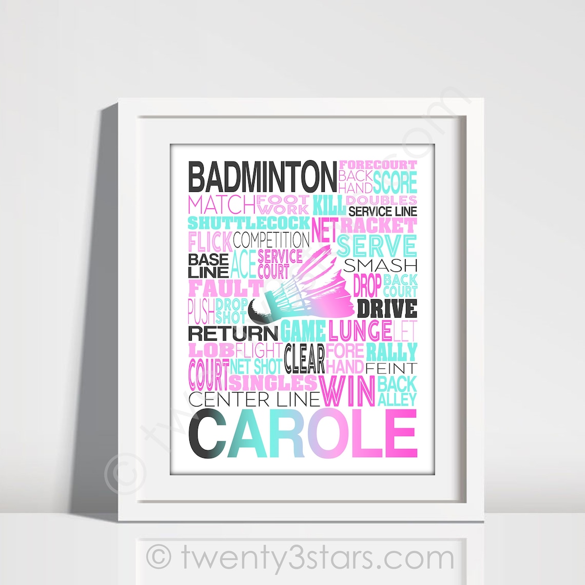 Badminton Word Art Badminton Art Tennis Art Badminton | Etsy