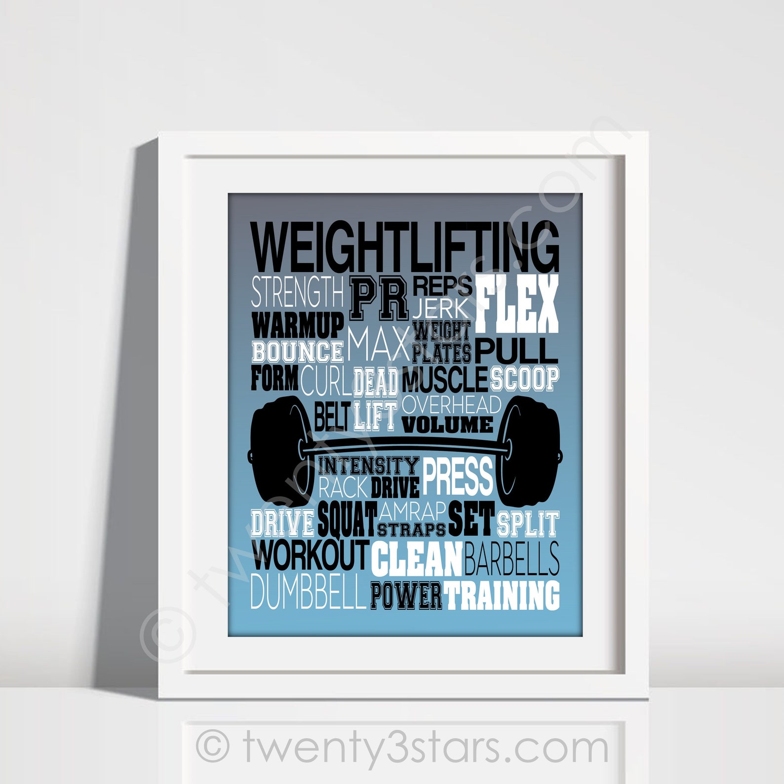 Custom Weightlifting Poster Body Builder Wall Art Weight - Etsy
