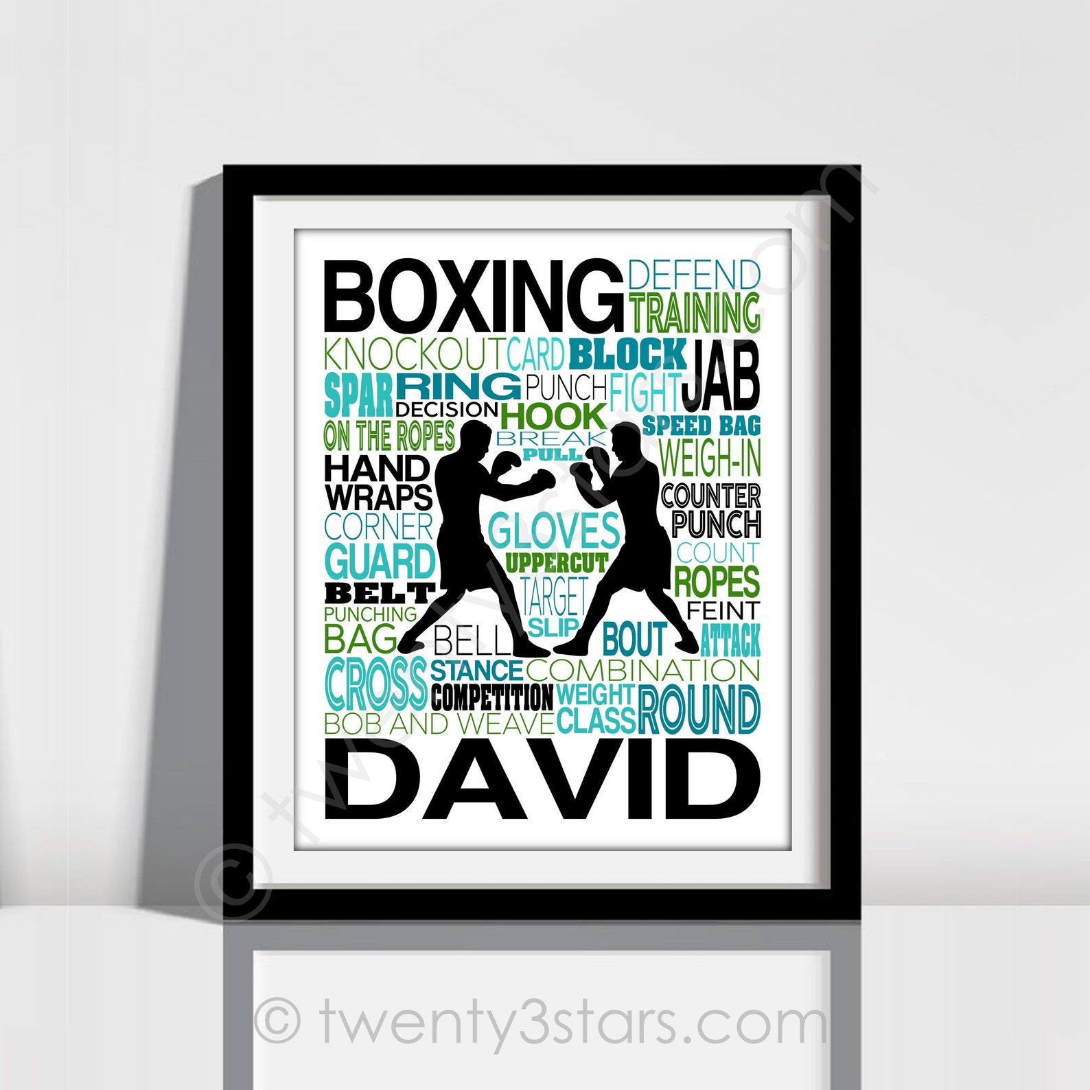 Women's Boxing Poster Boxing Typography Boxer Gift Gift - Etsy