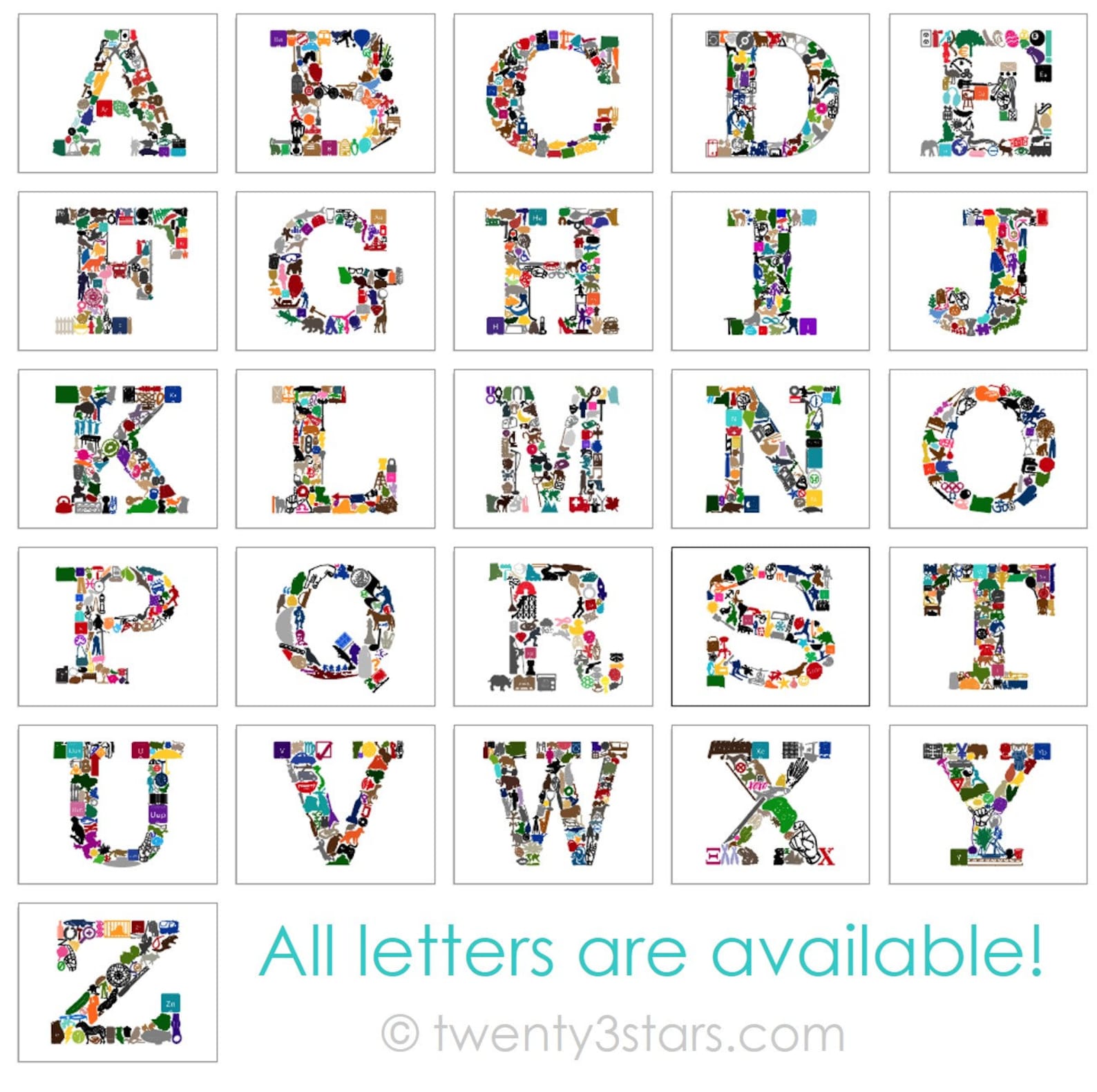 Letter G Poster Letter G is for Art G Nursery Wall Art - Etsy
