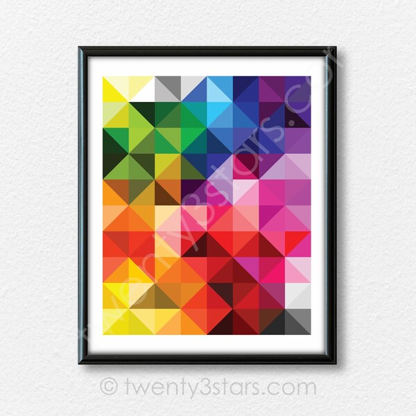 Triangle Poster - Etsy