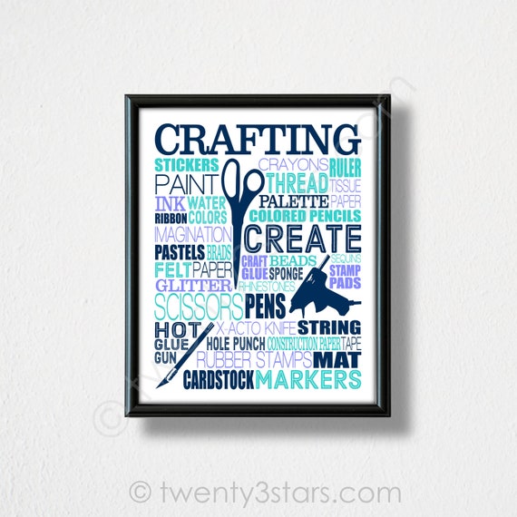 Crafting Word Art Crafting Gift Craft Artist Gift Craft | Etsy