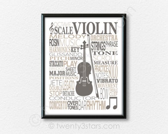 Strings Fine Art Print Violin Drawing Print Violinist Art - Etsy